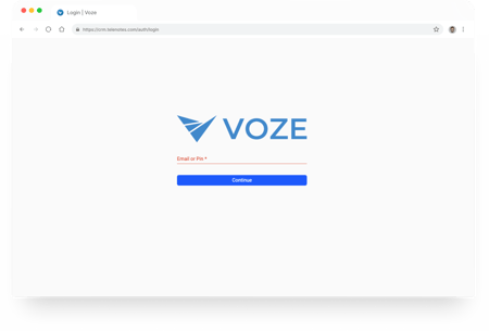 Improvements to Voze Login