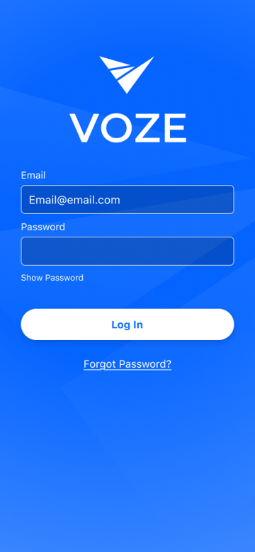 Improvements to Voze Login