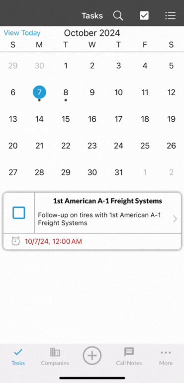 Sync calendar